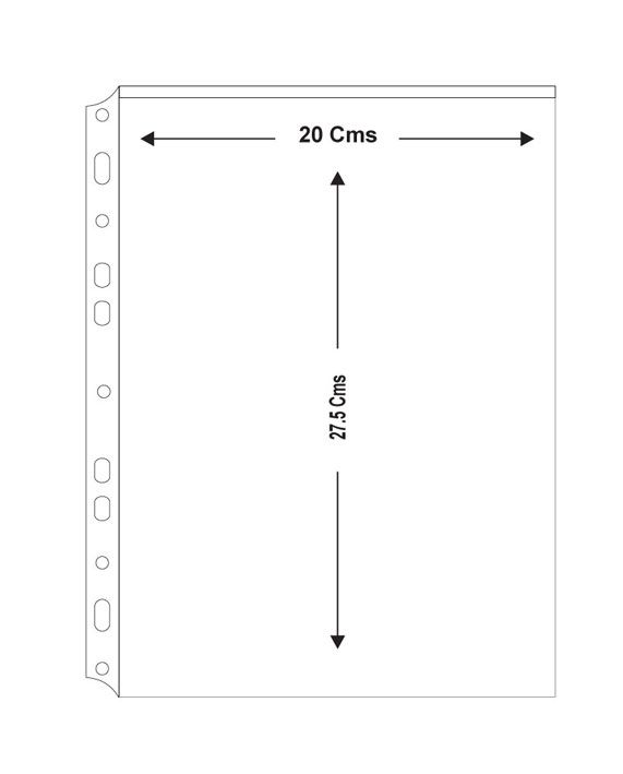 1 COMPARTMENT NOTE SHEETS (Pack of 5 Sheets)
