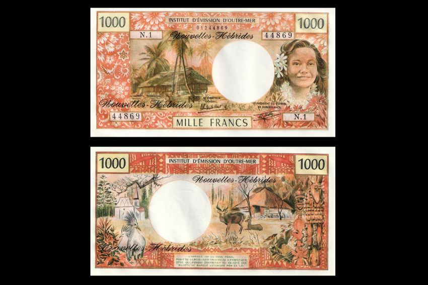 New Hebrides 1000 Francs – Rare Colonial Collectible Banknote
